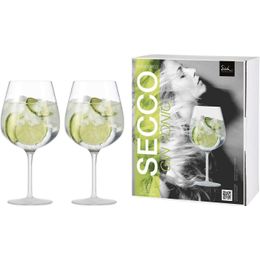 Eisch Weinglas Secco Flavoured, Kristallglas, (Gin Tonic Glas), bleifrei, 735 ml, 2-teilig, weiß