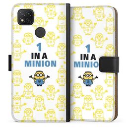 DeinDesign Handyhülle Minions Ich – Einfach unverbesserlich Bob 1 in a Minion, Xiaomi Redmi 9C Hülle Handy Flip Case Wallet Cover Handytasche Leder