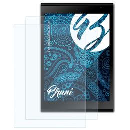 Bruni Schutzfolie Glasklare Displayschutzfolie für Jolla Tablet, (2 Folien), praktisch unsichtbar, weiß