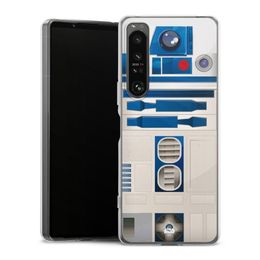 DeinDesign Handyhülle Star Wars R2D2 Fanartikel R2D2 Closeup - Star Wars, Sony Xperia 1 IV Silikon Hülle Bumper Case Handy Schutzhülle, weiß