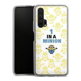 DeinDesign Handyhülle Minions Ich – Einfach unverbesserlich Bob 1 in a Minion, Huawei Honor 20 Pro Silikon Hülle Bumper Case Handy Schutzhülle, weiß