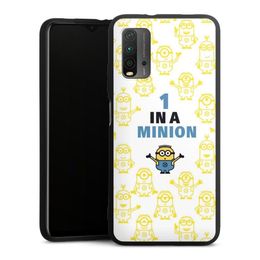 DeinDesign Handyhülle Minions Ich – Einfach unverbesserlich Bob 1 in a Minion, Xiaomi Redmi 9T Silikon Hülle Premium Case Handy Schutzhülle, schwarz