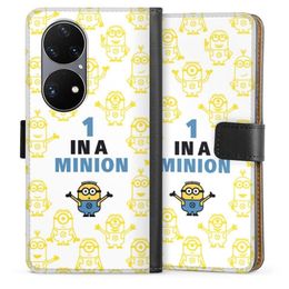 DeinDesign Handyhülle Minions Ich – Einfach unverbesserlich Bob 1 in a Minion, Huawei P50 Pro Hülle Handy Flip Case Wallet Cover Handytasche Leder