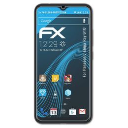 atFoliX Schutzfolie Displayschutz für Panasonic Eluga Ray 610, (3 Folien), Ultraklar und hartbeschichtet, weiß