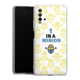 DeinDesign Handyhülle Minions Ich – Einfach unverbesserlich Bob 1 in a Minion, Xiaomi Redmi 9T Silikon Hülle Bumper Case Handy Schutzhülle, weiß
