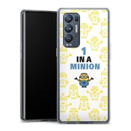 DeinDesign Handyhülle Minions Ich – Einfach unverbesserlich Bob 1 in a Minion, Oppo Find X3 Neo Silikon Hülle Bumper Case Handy Schutzhülle, weiß