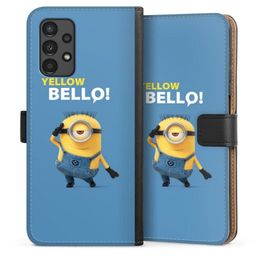 DeinDesign Handyhülle Stuart Minions Ich – Einfach unverbesserlich Yellow Bello, Samsung Galaxy A13 4G Hülle Handy Flip Case Wallet Cover, schwarz