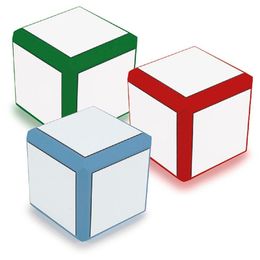 TimeTEX Spielesammlung Blanko-Würfel mit weißen Flächen, 8 cm