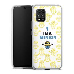 DeinDesign Handyhülle Minions Ich – Einfach unverbesserlich Bob 1 in a Minion, Xiaomi Mi 10 lite Silikon Hülle Bumper Case Handy Schutzhülle, weiß
