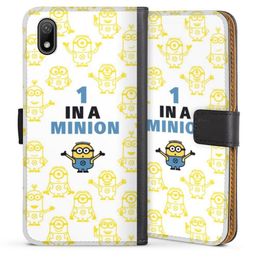 DeinDesign Handyhülle Minions Ich – Einfach unverbesserlich Bob 1 in a Minion, Huawei Y5 (2019) Hülle Handy Flip Case Wallet Cover Handytasche Leder