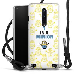 DeinDesign Handyhülle Minions Ich – Einfach unverbesserlich Bob 1 in a Minion, OnePlus 8 Handykette Hülle mit Band Case zum Umhängen Cover mit Kette
