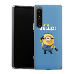 DeinDesign Handyhülle Stuart Minions Ich – Einfach unverbesserlich Yellow Bello, Sony Xperia 1 IV Silikon Hülle Bumper Case Handy Schutzhülle, weiß