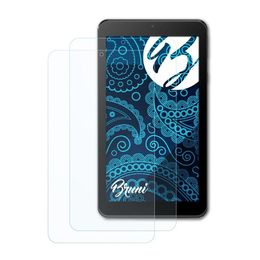 Bruni Schutzfolie Glasklare Displayschutzfolie für NOOK Tablet 7, (2 Folien), praktisch unsichtbar, weiß