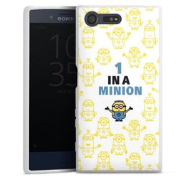 DeinDesign Handyhülle Minions Ich – Einfach unverbesserlich Bob 1 in a Minion, Sony Xperia X Compact Silikon Hülle Bumper Case Handy Schutzhülle, weiß