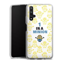 DeinDesign Handyhülle Minions Ich – Einfach unverbesserlich Bob 1 in a Minion, Huawei Nova 5T Silikon Hülle Bumper Case Handy Schutzhülle, weiß