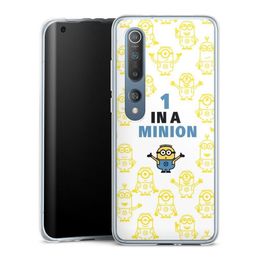 DeinDesign Handyhülle Minions Ich – Einfach unverbesserlich Bob 1 in a Minion, Xiaomi Mi 10 Silikon Hülle Bumper Case Handy Schutzhülle, weiß