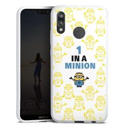 DeinDesign Handyhülle Minions Ich – Einfach unverbesserlich Bob 1 in a Minion, Huawei P20 Lite Silikon Hülle Bumper Case Handy Schutzhülle, weiß