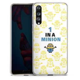 DeinDesign Handyhülle Minions Ich – Einfach unverbesserlich Bob 1 in a Minion, Huawei P20 Pro Silikon Hülle Bumper Case Handy Schutzhülle, weiß