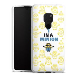 DeinDesign Handyhülle Minions Ich – Einfach unverbesserlich Bob 1 in a Minion, Huawei Mate 20 Silikon Hülle Bumper Case Handy Schutzhülle, weiß