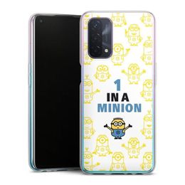 DeinDesign Handyhülle Minions Ich – Einfach unverbesserlich Bob 1 in a Minion, Oppo A74 5G Silikon Hülle Bumper Case Handy Schutzhülle, weiß