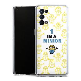 DeinDesign Handyhülle Minions Ich – Einfach unverbesserlich Bob 1 in a Minion, Oppo Find X3 lite Silikon Hülle Bumper Case Handy Schutzhülle, weiß