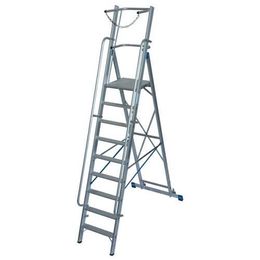 Krause Stabilo® Professional 127532 Aluminium Stufen-Stehleiter Arbeitshöhe (max.): 4.1 m Silber 23.5 kg