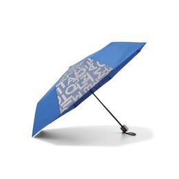 Tom Tailor Unisex Basic Regenschirm mit Textprint, blau, Textprint, Gr. ONESIZE