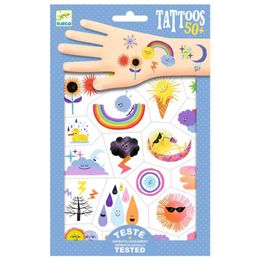 Djeco Tattoo-Sticker WETTER EMOJIS 2 Bögen in bunt