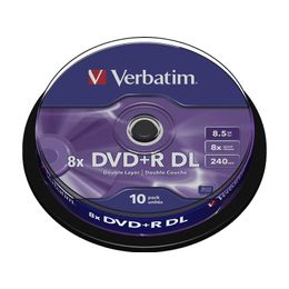 Verbatim 43666 Scratch Resistant DVD+R DL 8X Rohling