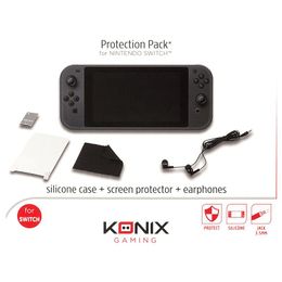 KONIX KONIX Protection Pack Switch Nintendo Tasche, Schwarz/Weiß