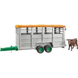 Bruder Viehtransportanhänger inkl. 1 Kuh Spielzeugfahrzeug Mehrfarbig