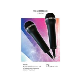 Deep Silver Mikrofon für Karaoke Games (Lets Sing, Voice of Germany, SingStar etc.) PlayStation, Nintendo, XBOX One