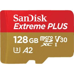 Sandisk Elite Extreme® PLUS UHS-I, Micro-SDXC Speicherkarte, 128 GB, 200 MB/s