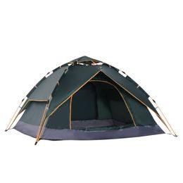 Outsunny Quick-Up-Zelt für 2 Personen + 1 Kind dunkelgrün 210 x 210 x 140 cm (LxBxH)