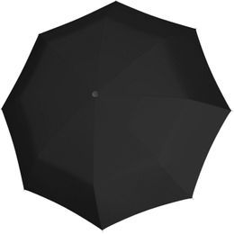 Doppler® Taschenregenschirm Smart fold uni, black, schwarz