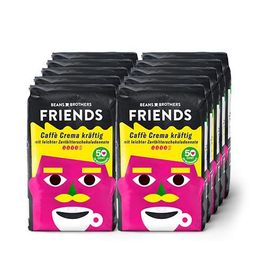 Tchibo BEANS BRotHERS FRIENDS Caffè Crema Kräftig - 10x 500 g Ganze Bohne