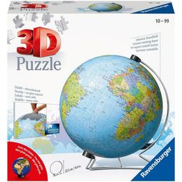 Ravensburger Puzzleball Globus in deutscher Sprache, 540 Puzzleteile, Made in Europe, FSC® - schützt Wald - weltweit, bunt