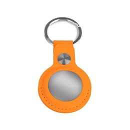 Light Solutions Airtag Key Ring - Leather - Orange