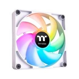Thermaltake CT120 ARGB Sync PC Cooling Fan White, Geh&auml;usel&uuml;fter wei&szlig;, 2er Pack, ohne Controller, 120 mm