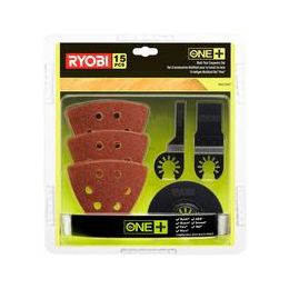 Ryobi Schleif- und S&auml;geblatt-Set RAK15MT, 15-teilig, f&uuml;r Multitool, S&auml;geblatt-Satz