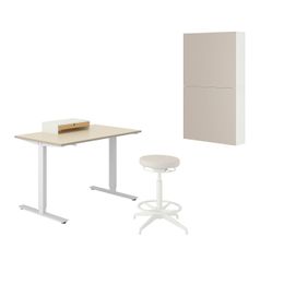 IKEA TROTTEN/LIDKULLEN / BESTÅ/LAPPVIKEN Schreibtisch+Aufbewahrungskombi