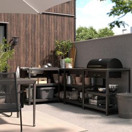 IKEA GRILLSKÄR Küche, Spüleneinheit+Kohlegrill/au