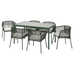 IKEA SEGERÖN Tisch+6 Armlehnstühle/außen