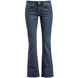 Black Premium by EMP Grace - Dunkelblaue Jeans mit Schlag Jeans blau in W30L32