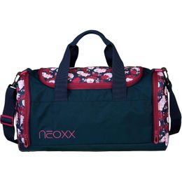 neoxx Sporttasche Champ, My Heart Blooms, aus recycelten PET-Flaschen, blau