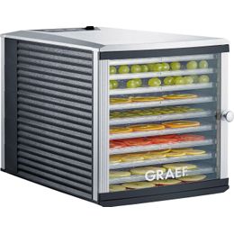 Graef Dörrautomat DA 510 630 W, 10 Etagen, silber, schwarz|silberfarben