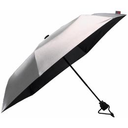 Euroschirm® Taschenregenschirm light trek® ultra, silber, mit UV-Lichtschutzfaktor 50+, extra leicht, silberfarben