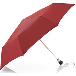 doppler MANUFAKTUR Taschenregenschirm Oxford Uni, rot, handgemachter Manufaktur-Taschenschirm, rot