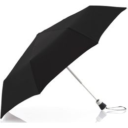 doppler MANUFAKTUR Taschenregenschirm Oxford Uni, schwarz, handgemachter Manufaktur-Taschenschirm, schwarz