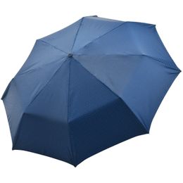 doppler MANUFAKTUR Taschenregenschirm Orion, blau, handgemachter Manufaktur-Taschenschirm, blau